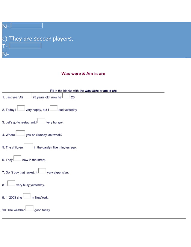 Present progressive exercises | PDF