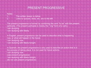 Present progressive jessika | PPTX