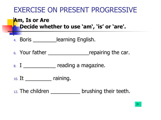 Present Progressive Presentation | PPT