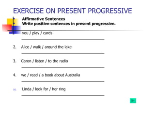 Present Progressive Presentation | PPT