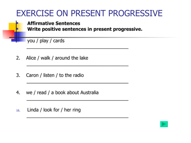 Present Progressive Presentation | PPT