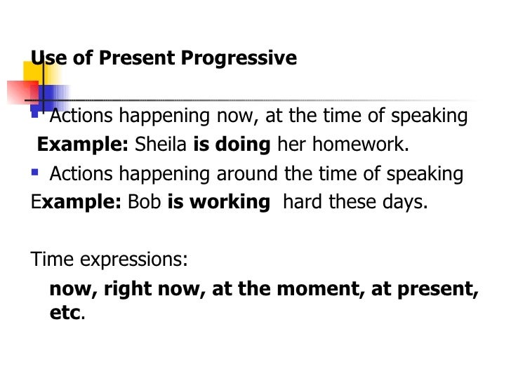 Present Progressive Presentation