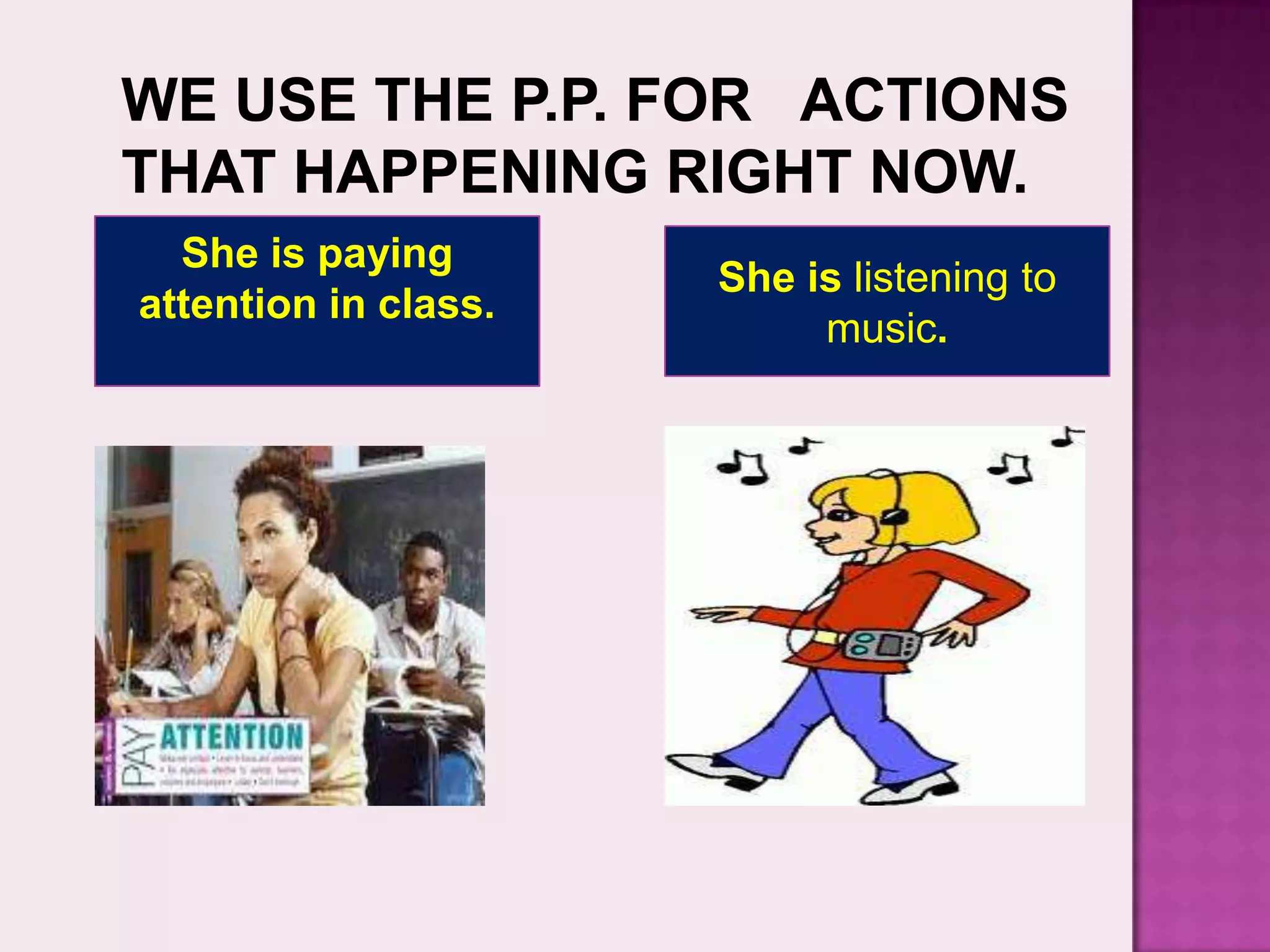 Present progressive questions 3º | PPTX