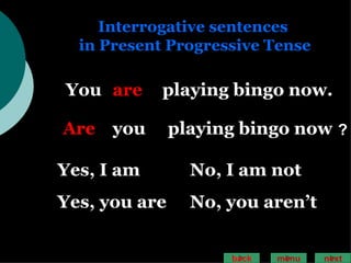 Present Progressive Tense | PPT