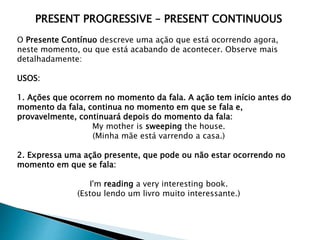 Present progressive tense | PPTX