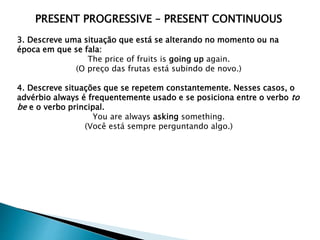 Present progressive tense | PPT