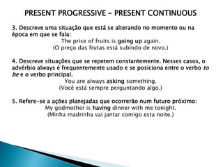 Present progressive tense | PPTX