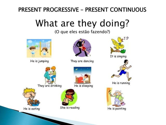 Present progressive tense | PPT