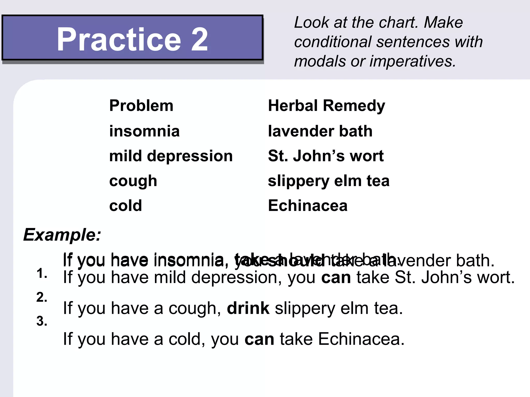 Present real conditionals | PPS