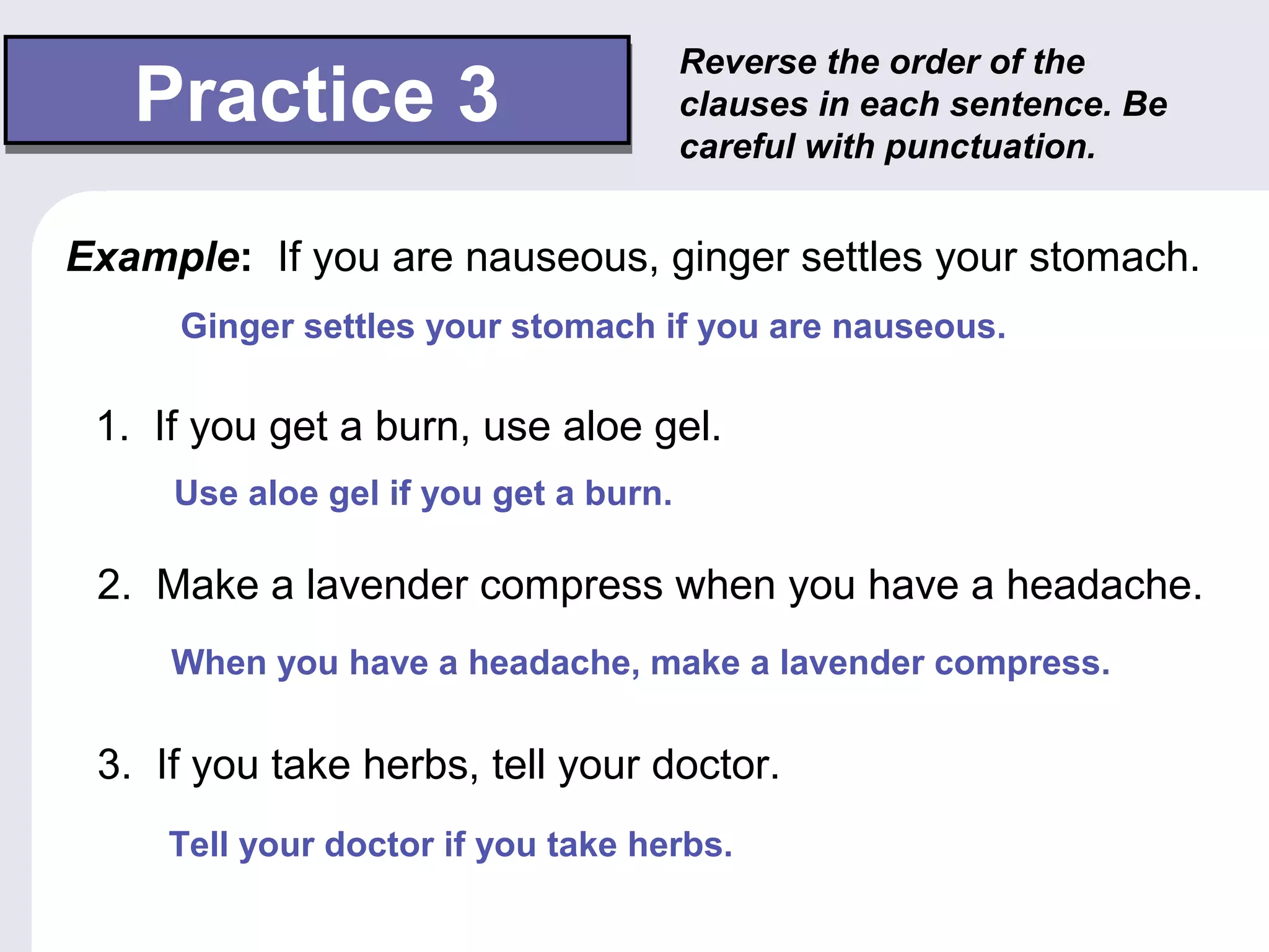 Present real conditionals | PPS