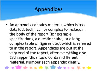 Report writing | PPTX
