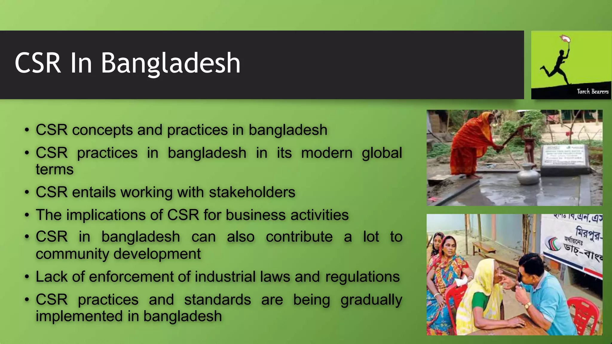 Present Scenario of CSR in Bangladesh | PPTX