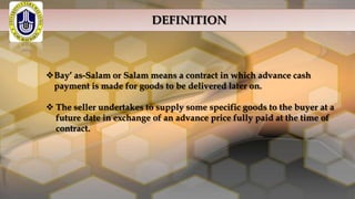 bai al salam and istisna | PPTX