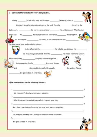 Present simple | PDF