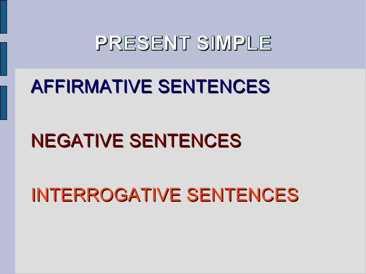 Grammar present simple negative interrogative