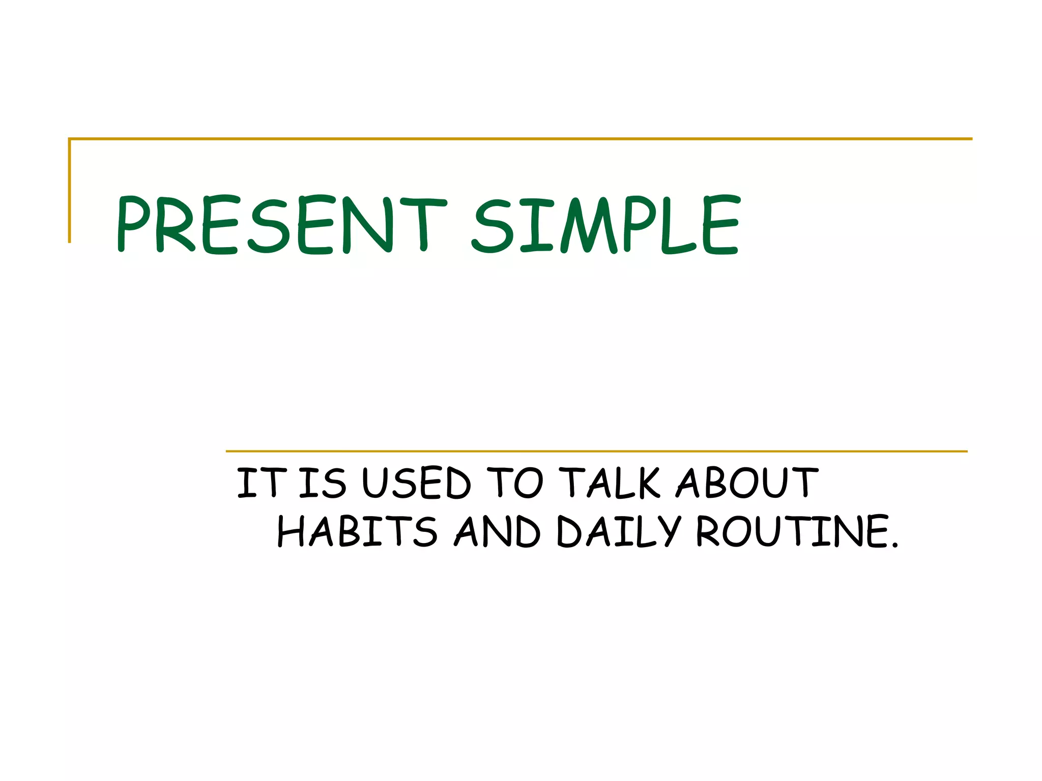 Present simple | PPT | Resume Writing and Advice | Job Search