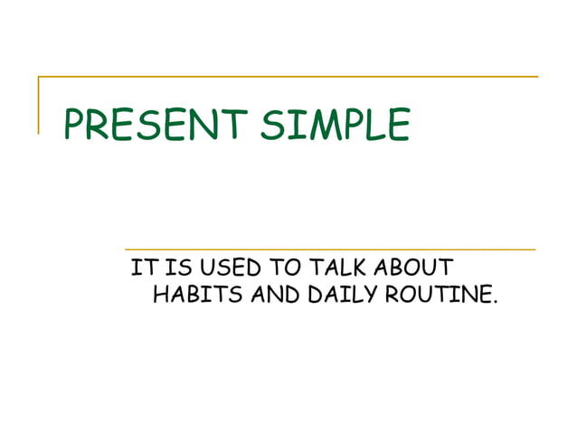 Present simple | PPT | Resume Writing and Advice | Job Search