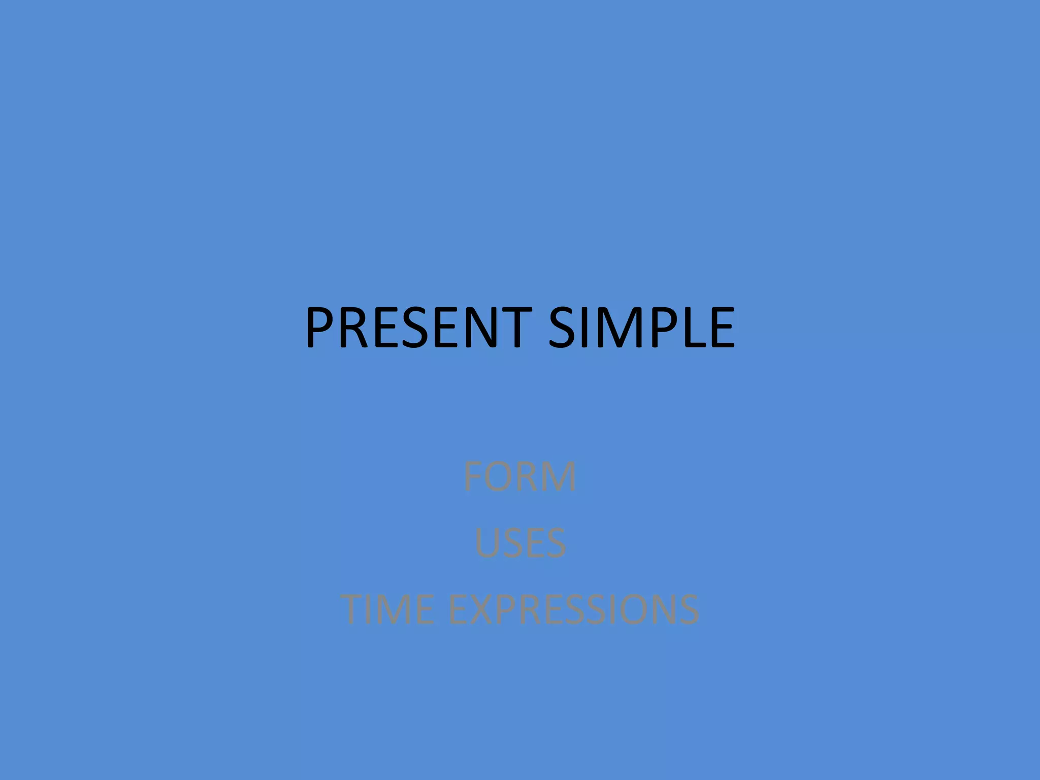 Present simple | PPTX