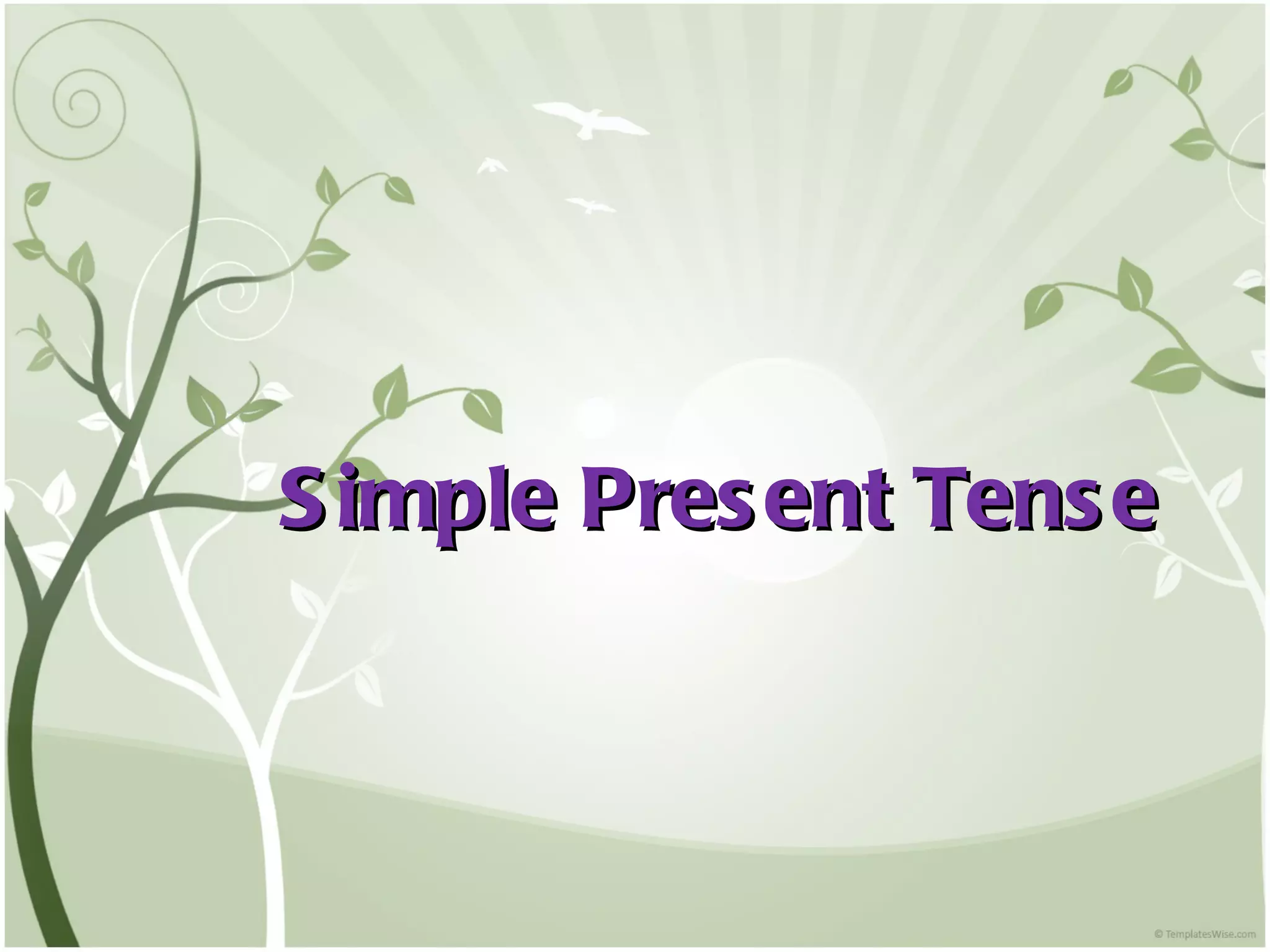 Present simple tense | PPT