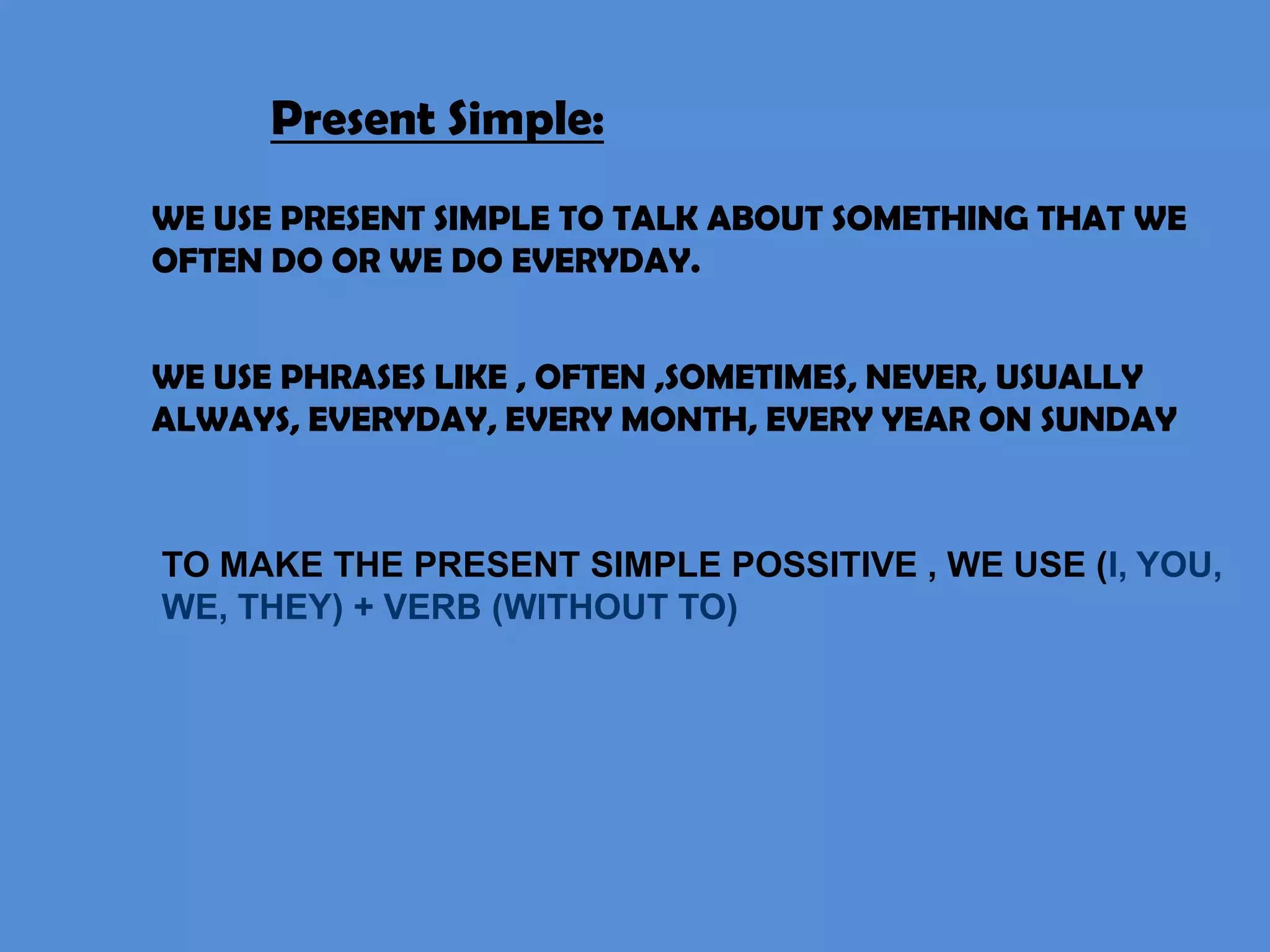 Present simple | PPTX