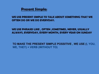 Present simple | PPTX