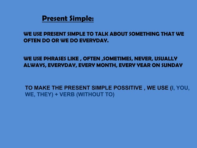 Present simple | PPTX