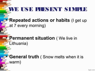 Present simple | PPT