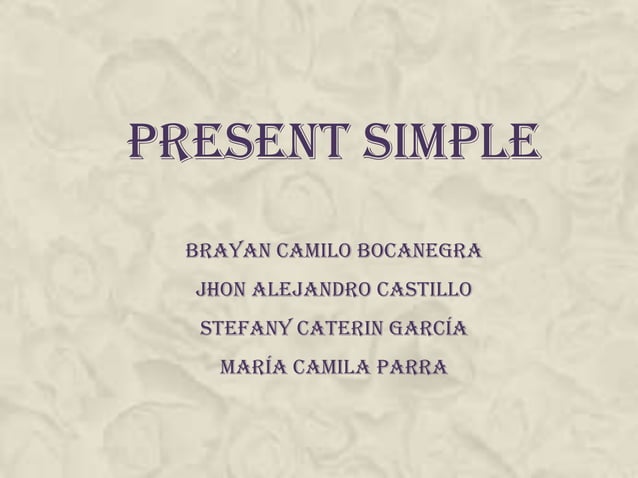 Present simple | PPT