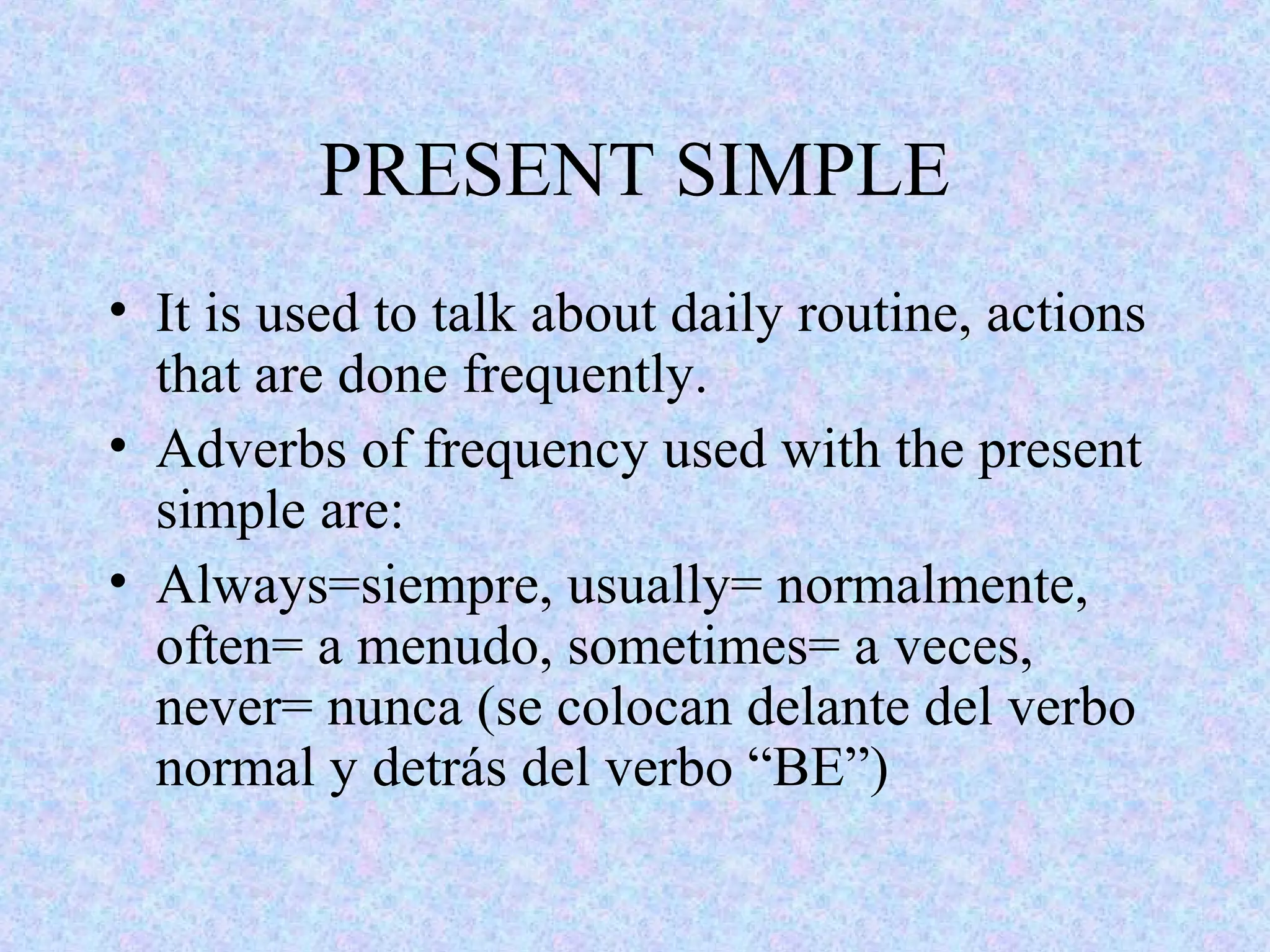 Present simple | PPT