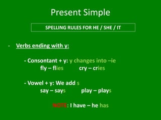 Present simple | PDF