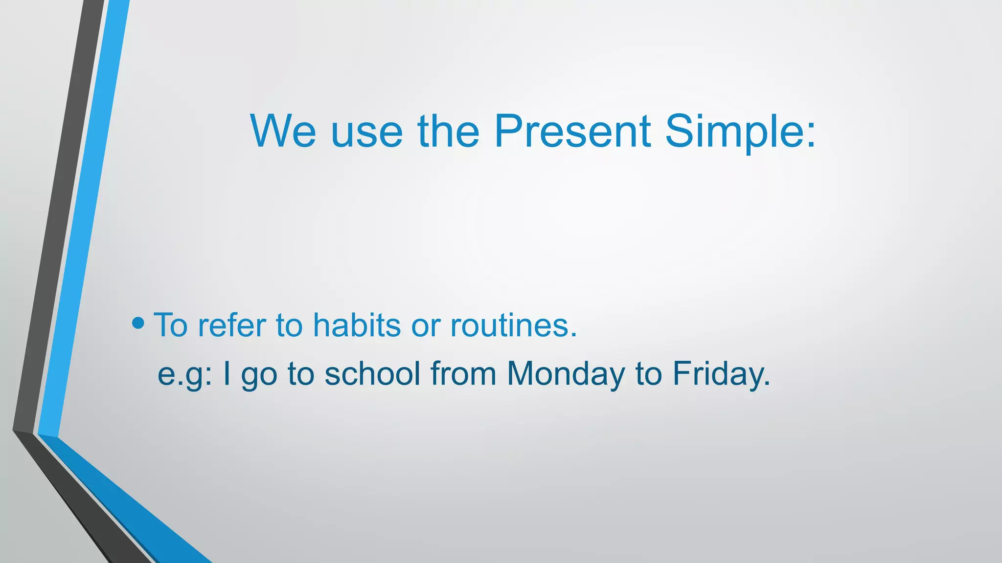 Present simple | ODP