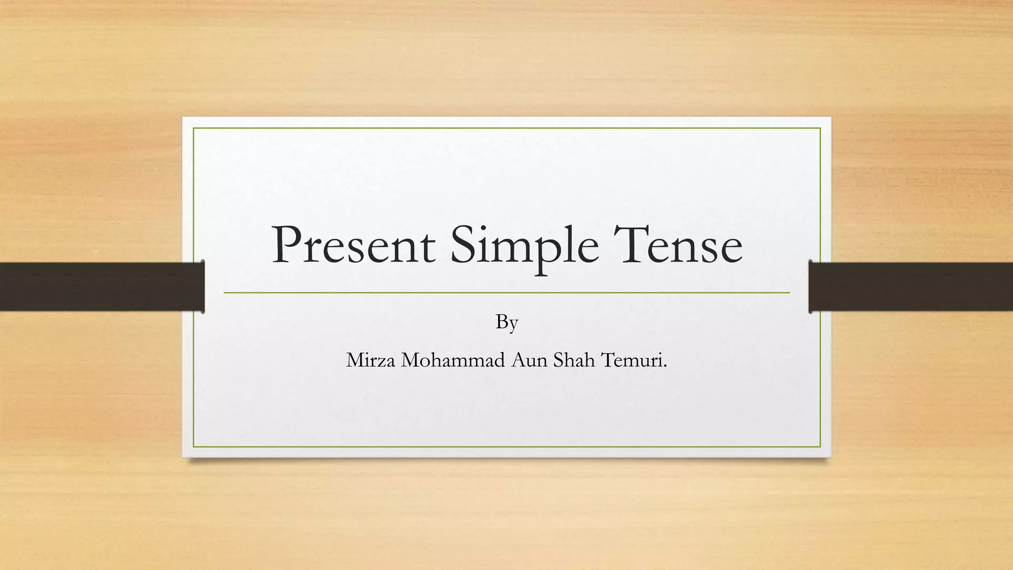Present simple | PPTX