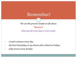 Present simple | PPTX