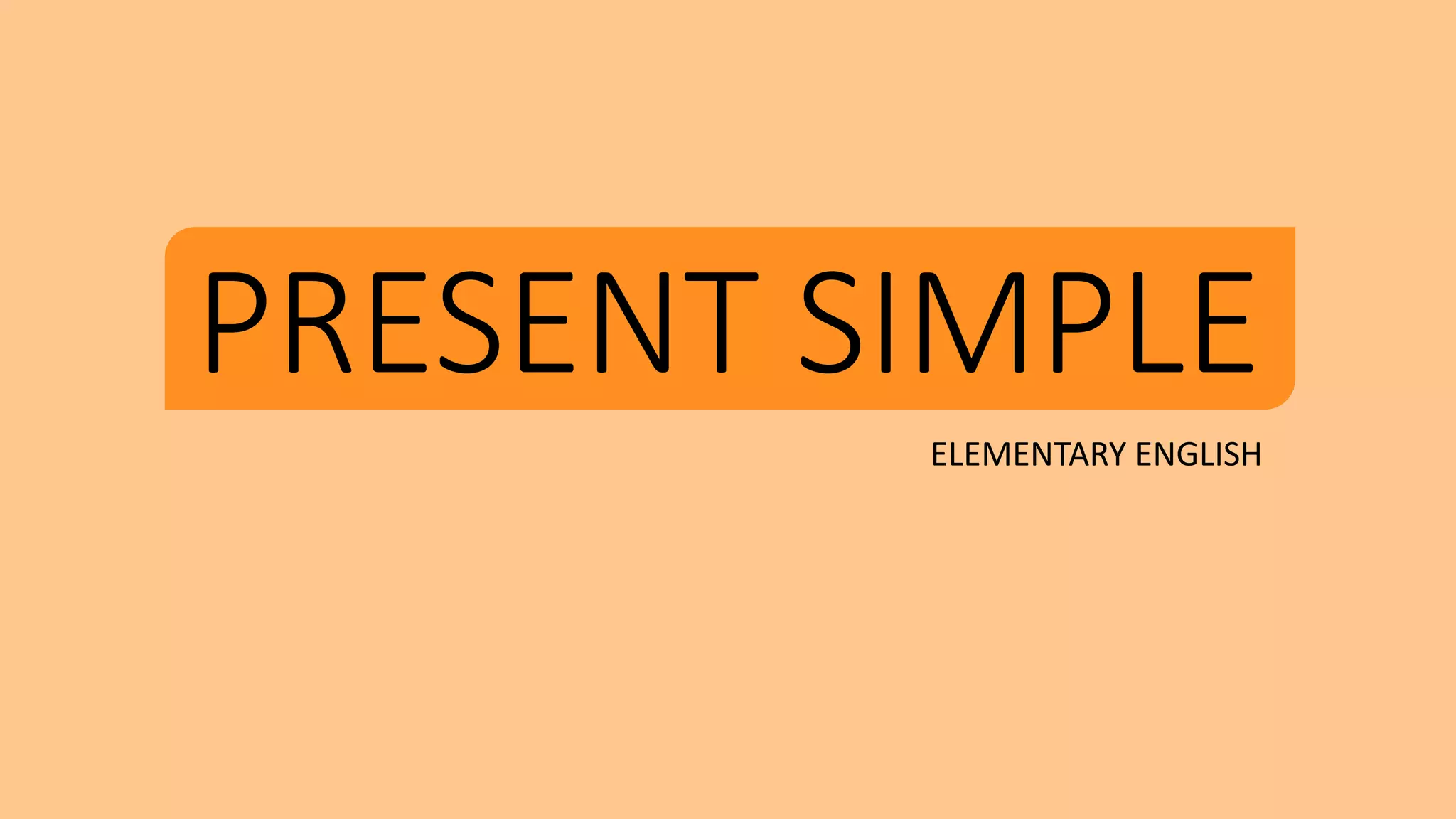 Present simple | PPTX