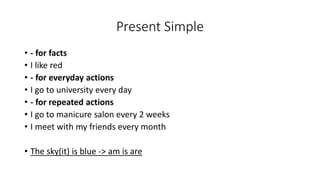 present simple.pptx present simple structure | PPTX