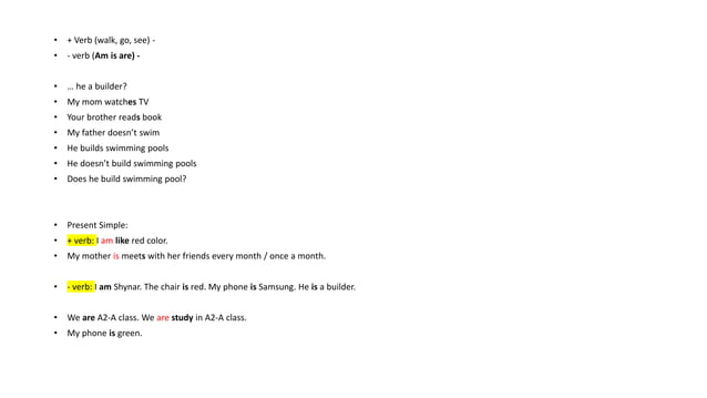 present simple.pptx present simple structure | PPT