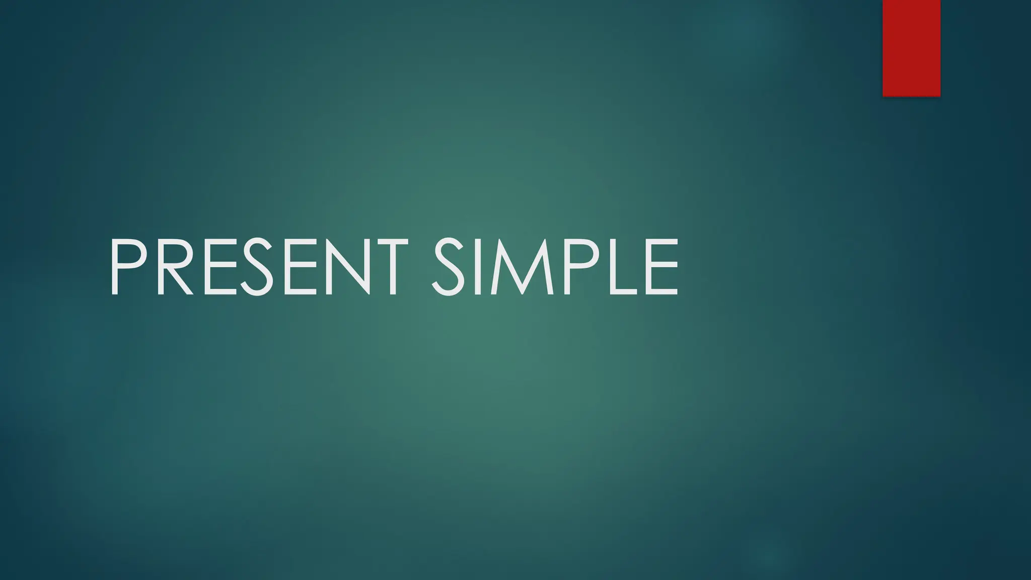 PRESENT SIMPLE.pptx, verbos en presente simple en ingles | PPT