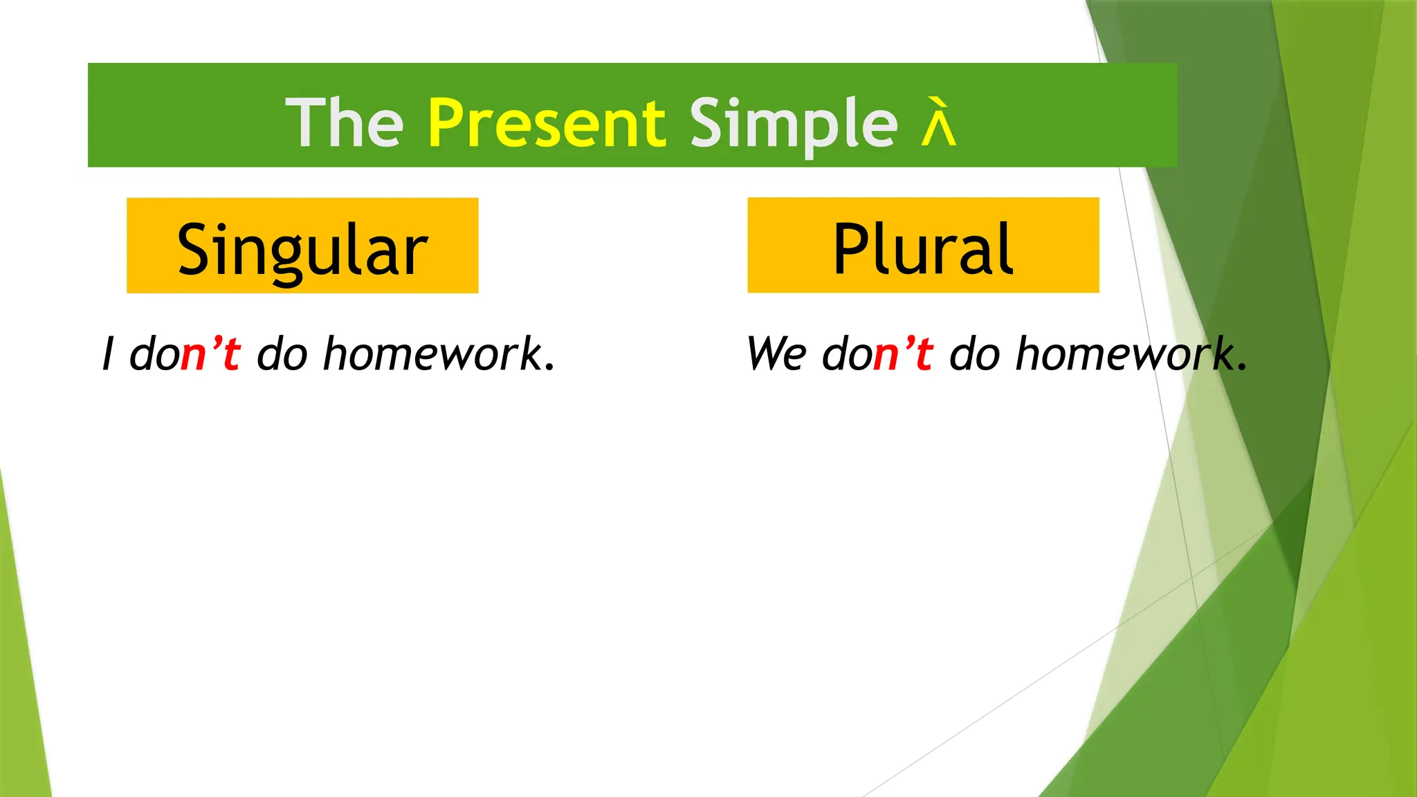 PRESENT SIMPLE: Explanation and exercises | PPT