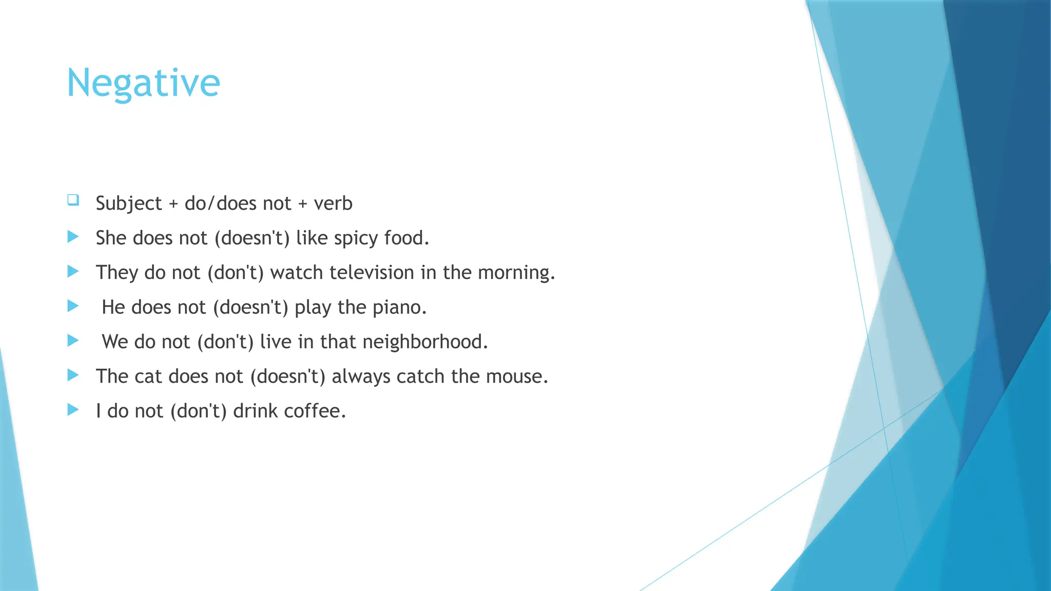 Present simple tense- lesson and exercises | PPTX