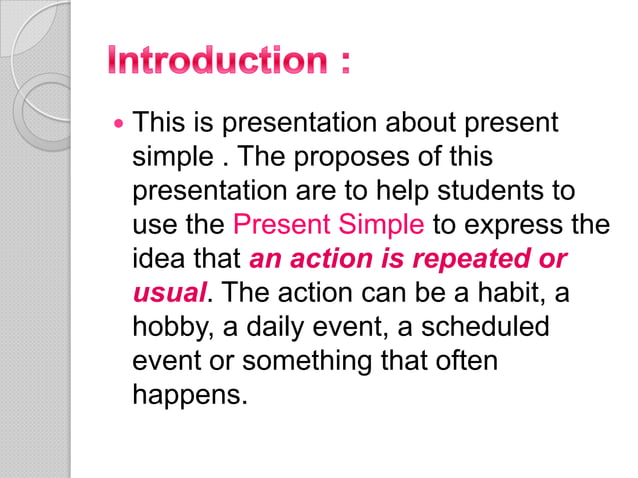 Present Simple . | PPT