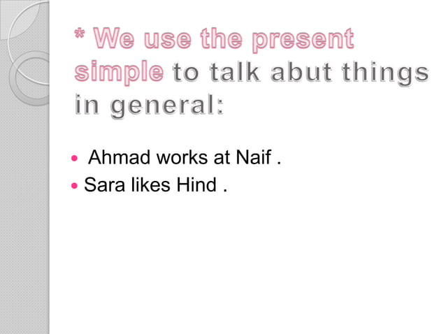 Present Simple . | PPT