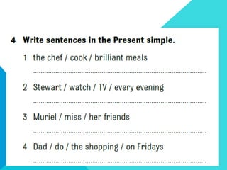 PRESENT SIMPLE- AFFIRMATIVE FORM | PPTX