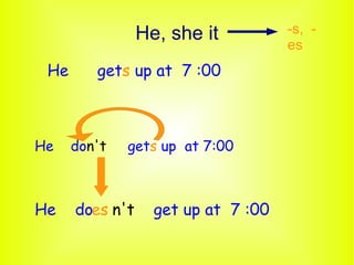 Present simple aff neg interr | ODP