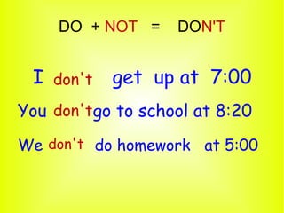 Present simple aff neg interr | ODP