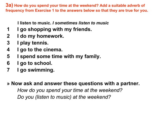 Present Simple And Adverbs Of Frequency | PDF | Movies | Entertainment