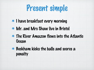 Present simple and continuous again! | PPT