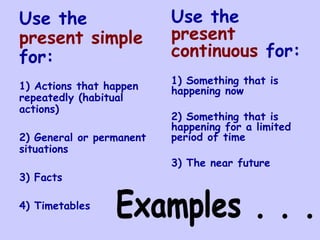 Present simple and continuous blog | PPT