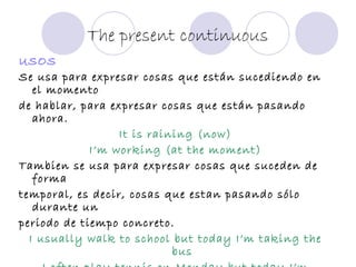 Present simple and continuous powerpoint | PPT