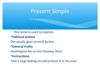 Present simple and present continuous | PPT