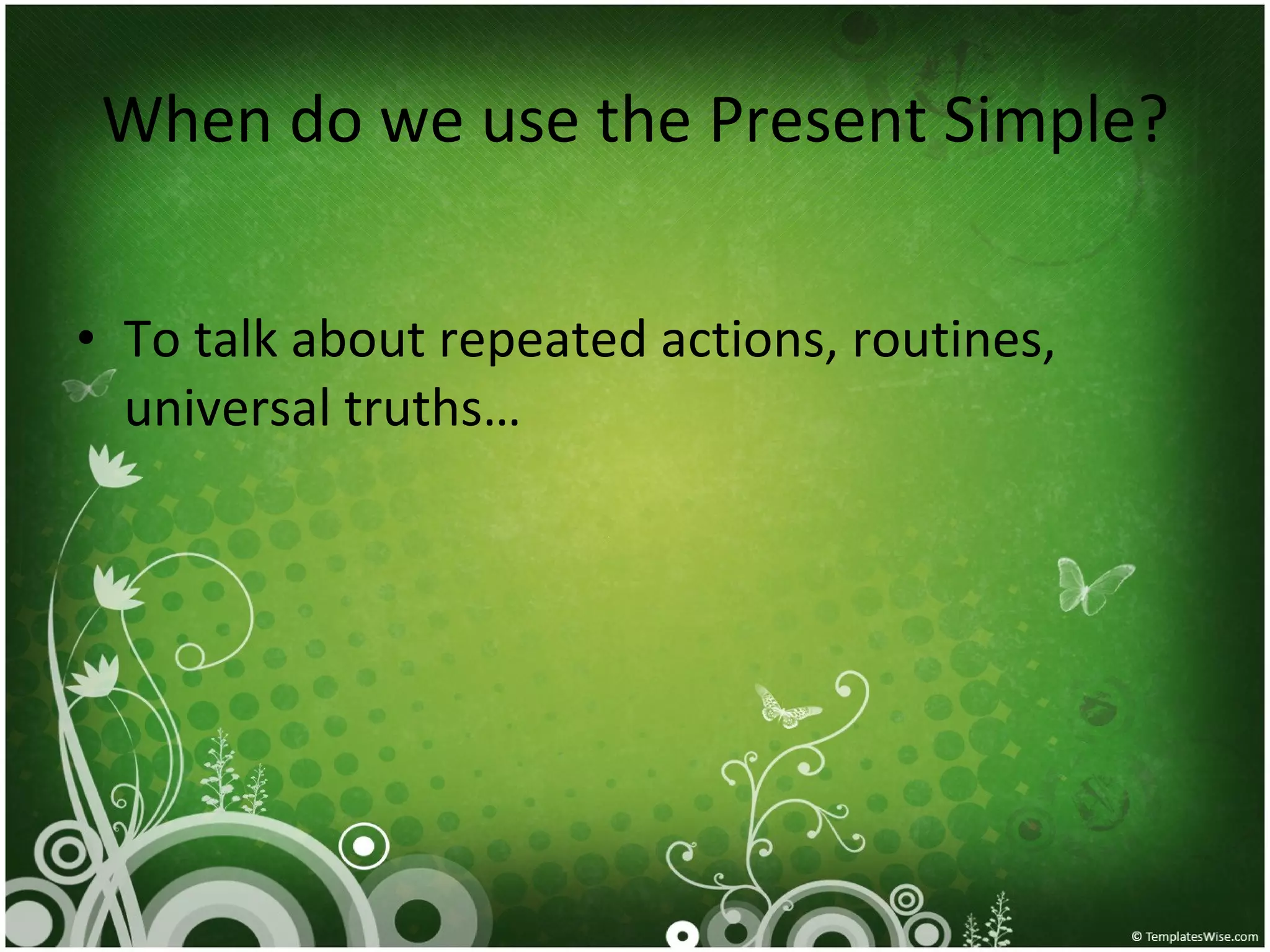 Present simple and present continuous | PPT